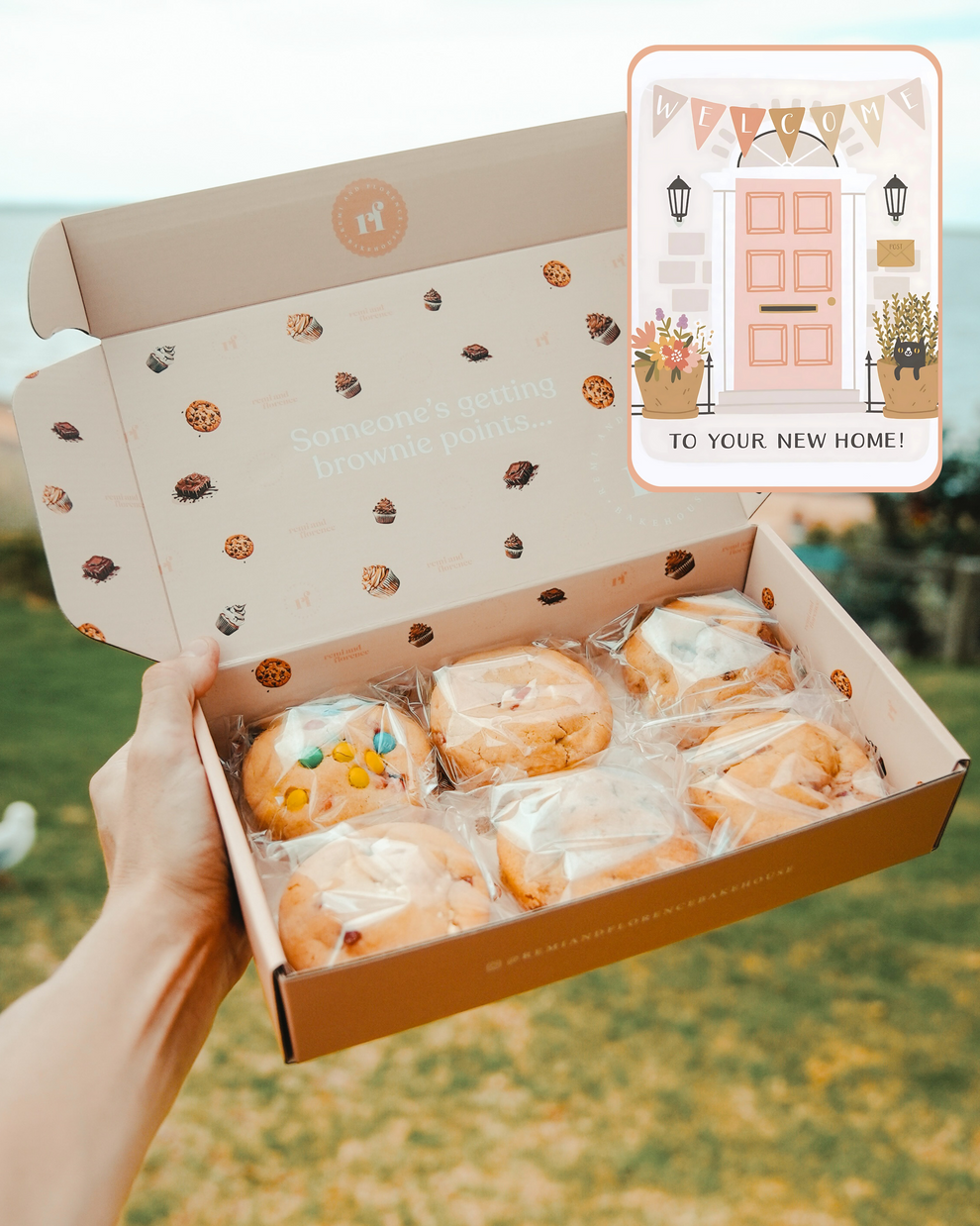 Welcome Home Cookie Gift Box - Corporate – Remi and Florence Bakehouse